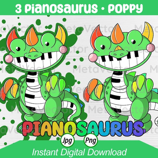 Pianosaurus Plush - Etsy