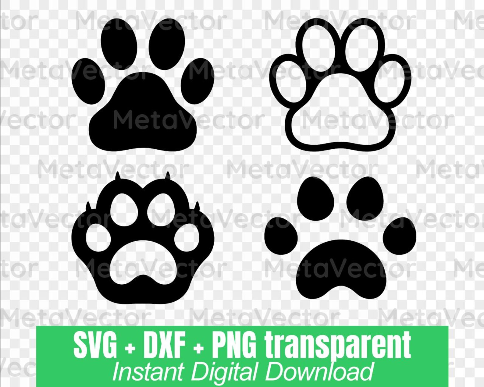 Dog Paw SVG, Dog Paw Silhouette, Dog Paw Transparent, Dog Paw Vector ...