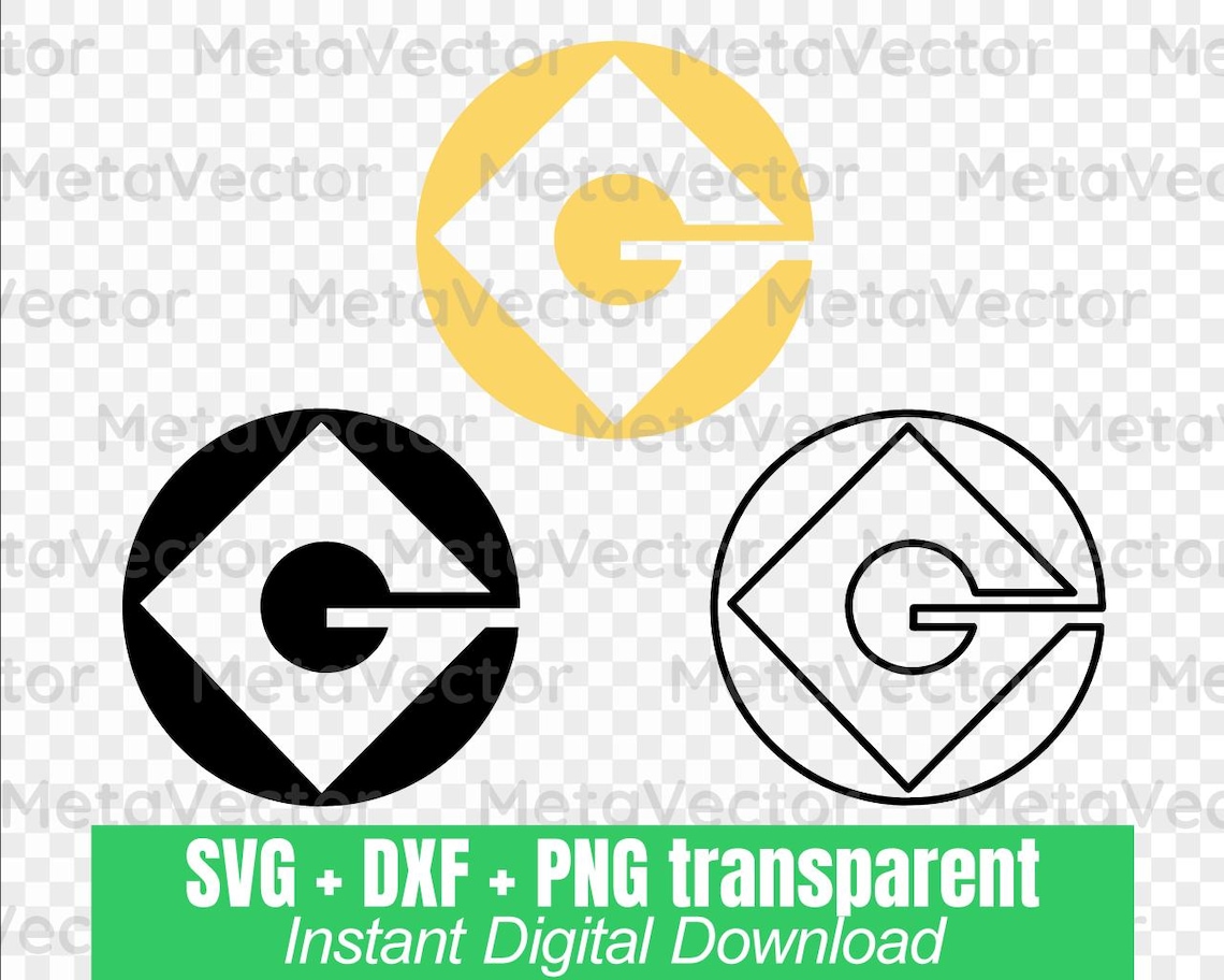 Minions Gru Logo SVG Minions SVG Minions PNG Minions Dxf Gru Logo Dxf ...