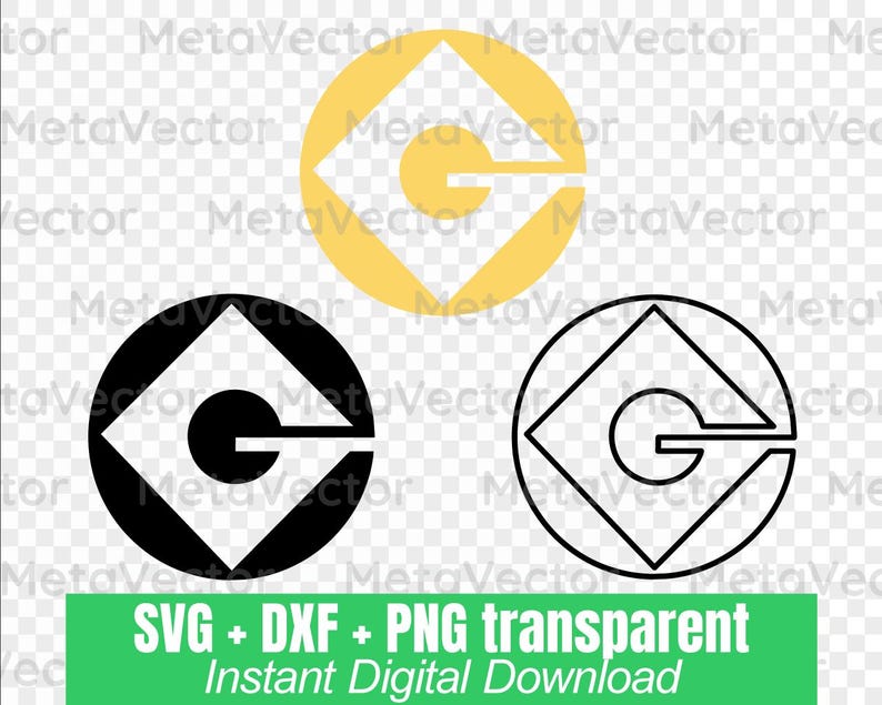 Minions Gru Logo SVG Minions SVG Minions PNG Minions Dxf Gru Logo Dxf ...