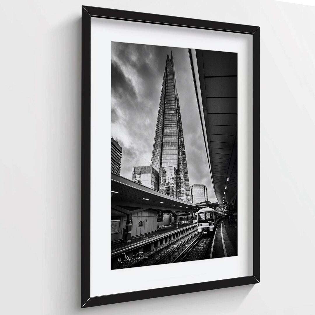 The Shard at London Bridge Station Evening Rain Fine Art Photo Print - Etsy