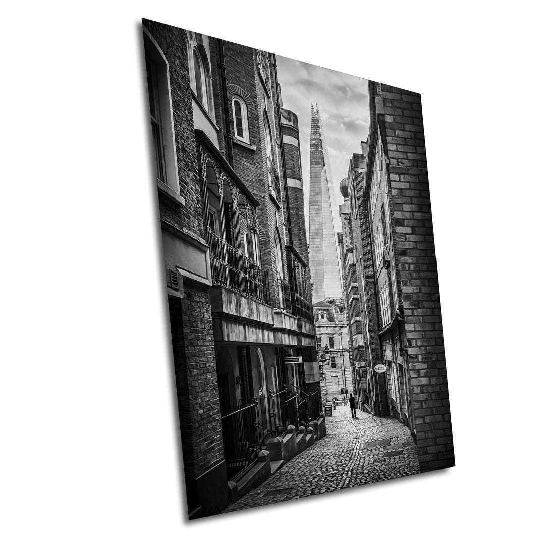 The Shard London Print: Black and White Cityscape Photography - Etsy