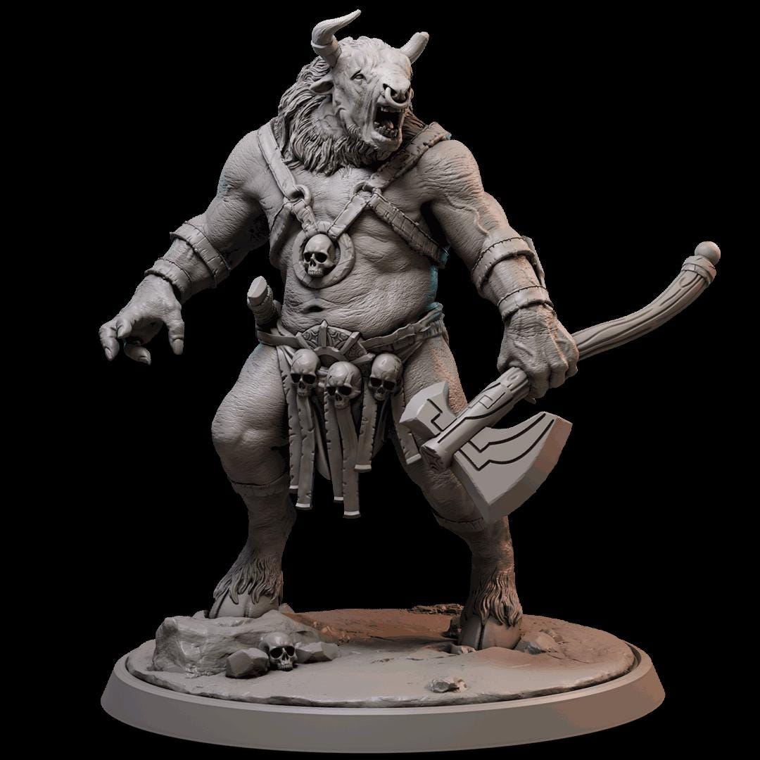 Minotaur Mini 32mm/75mm Scale LAGO - Etsy UK