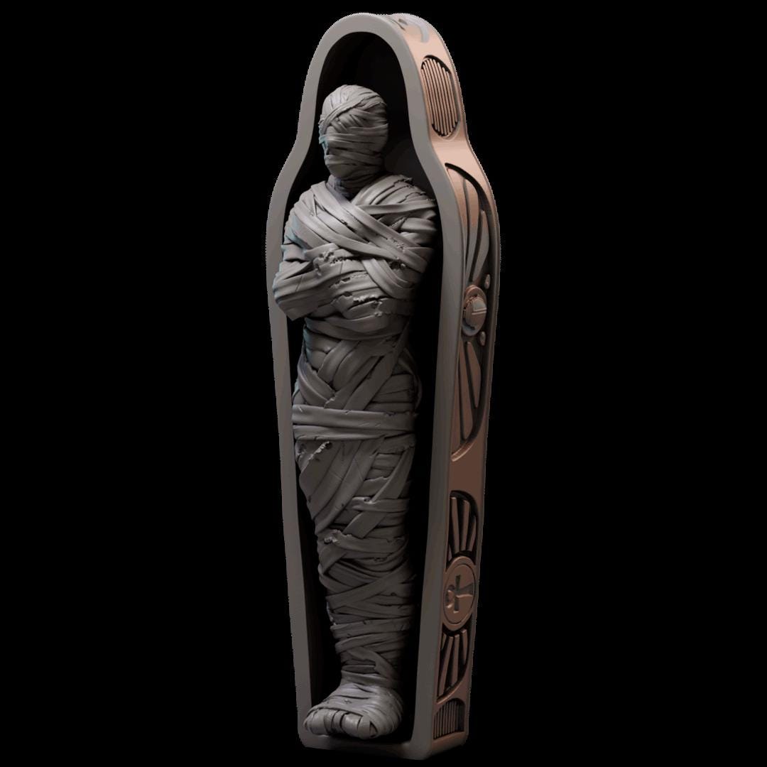 Open Sarcophagus- Mini 32mm/75mm Scale LBT - Etsy