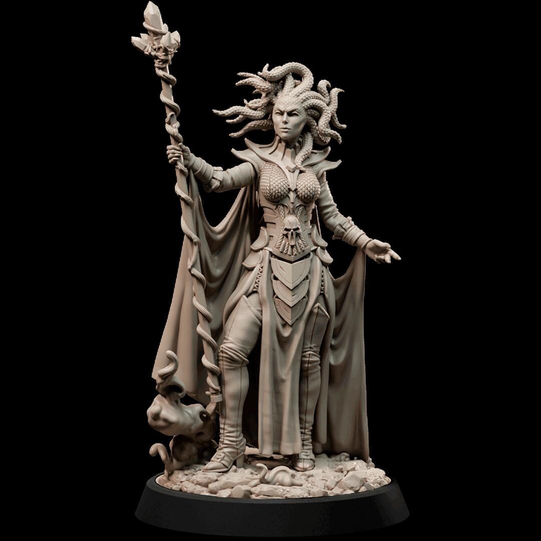 Gorgon Spellcaster- Mini 32mm/75mm Scale LAL - Etsy UK