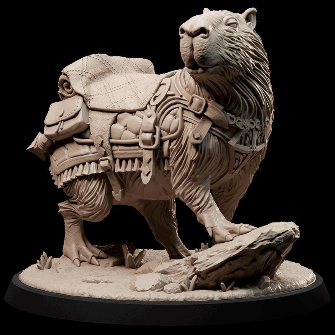 Giant Capybara- Mini 32mm/75mm Scale LAL - Etsy