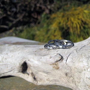 Pure Silver Fused Rings for Stacking Handmade Fine Silver Jewelry - Etsy