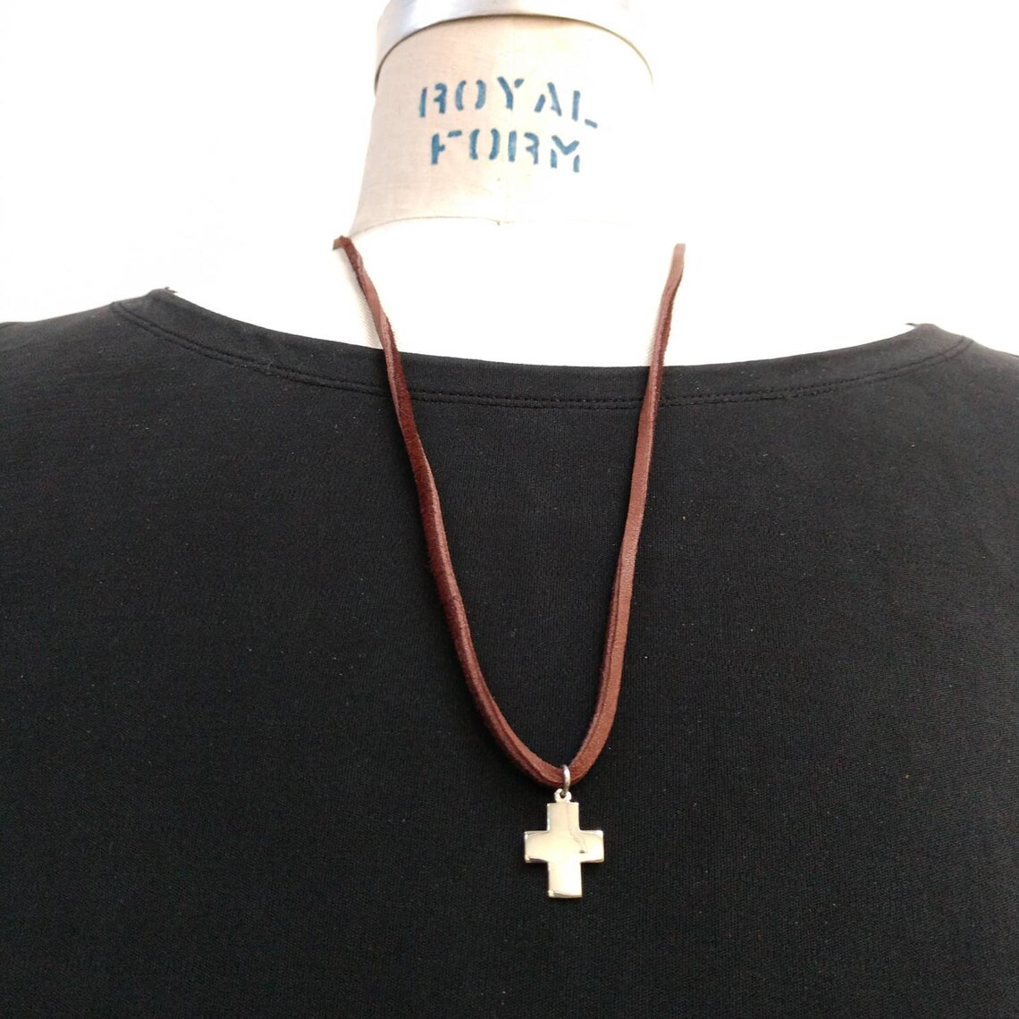 Sterling Silver Swiss Cross Necklace With Adjustable Soft - Etsy UK