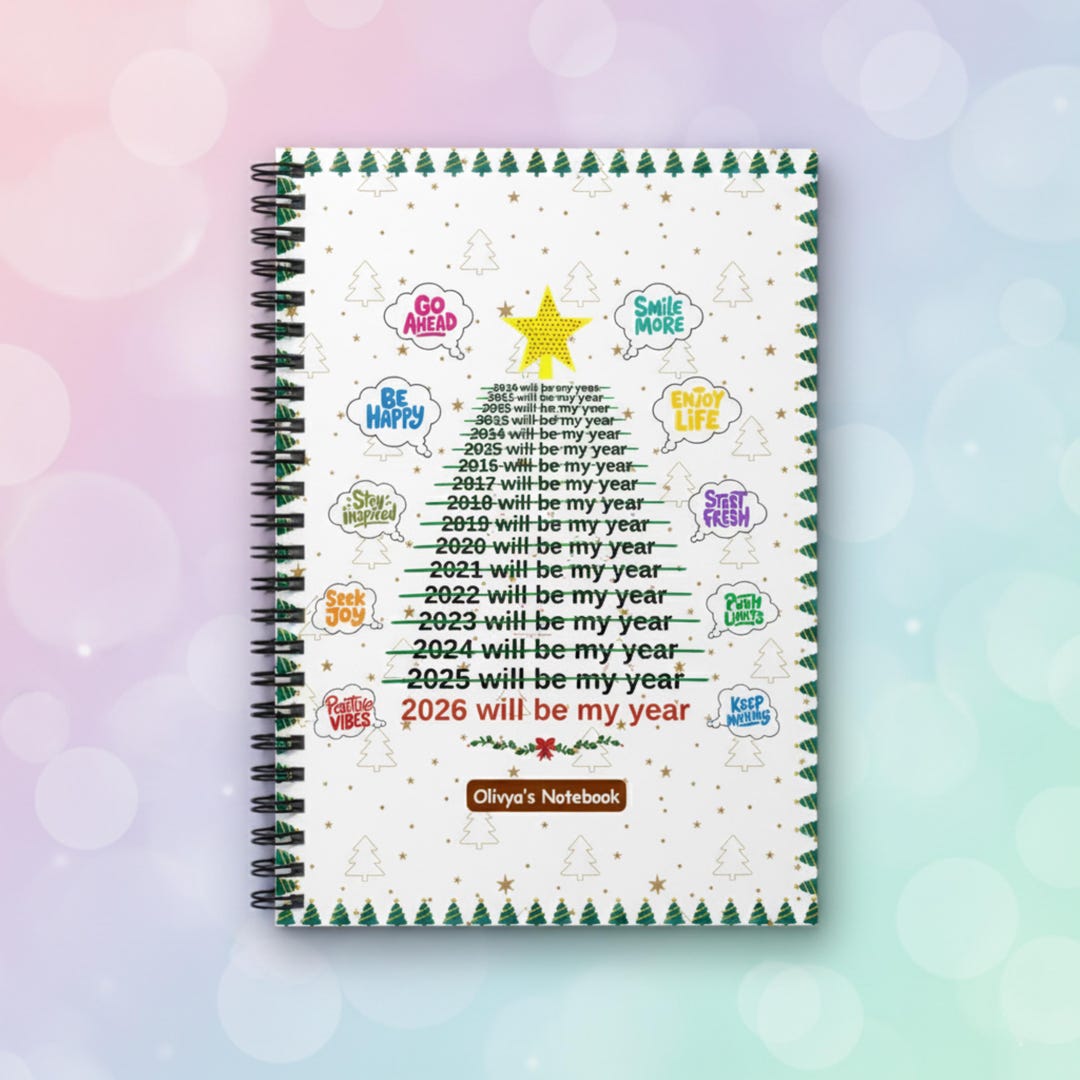 2026 Will Be My Year Notebook | Spiral Ruled Journal, New Year ...