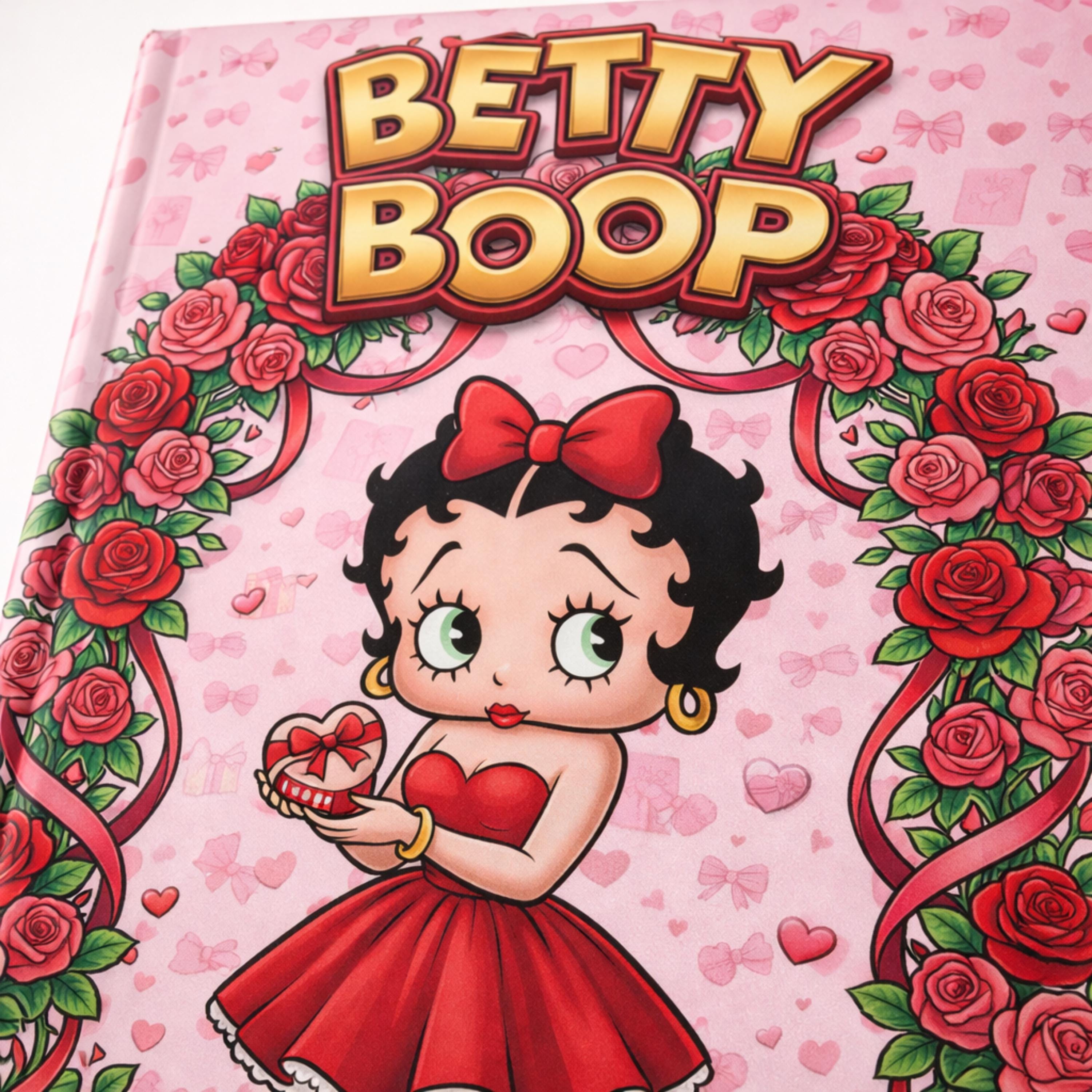 Custom Betty Boop Valentine Hardcover Notebook, Personalized Names ...