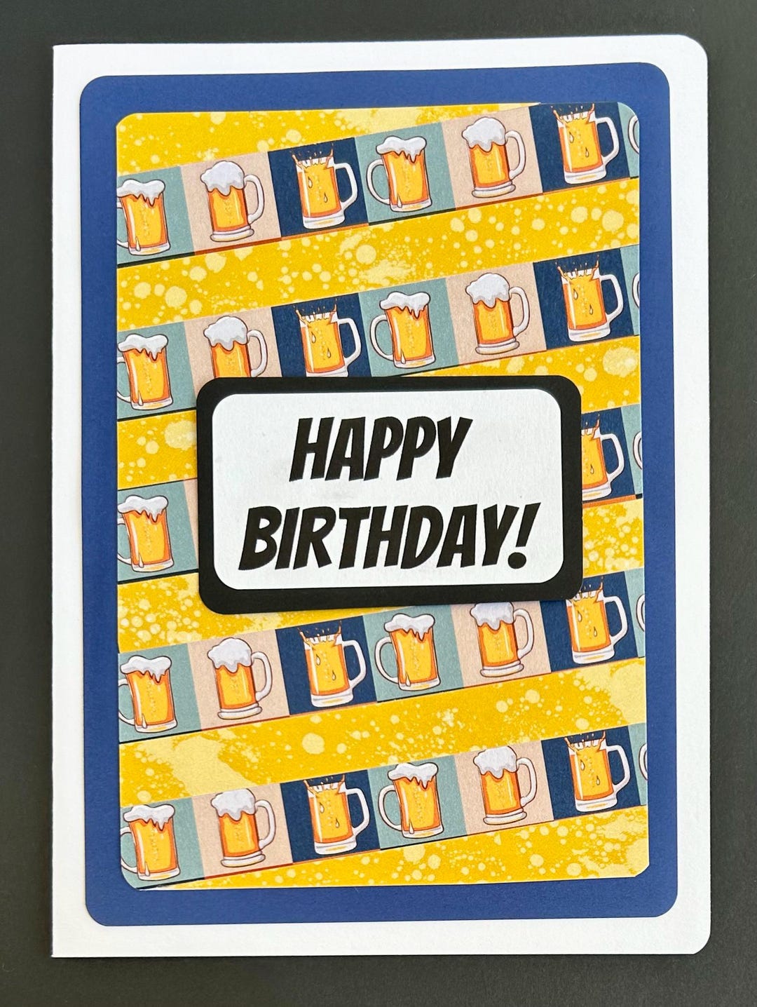 Happy Birthday Beer Greeting Card, Birthday Beer Card, Beer Lover ...