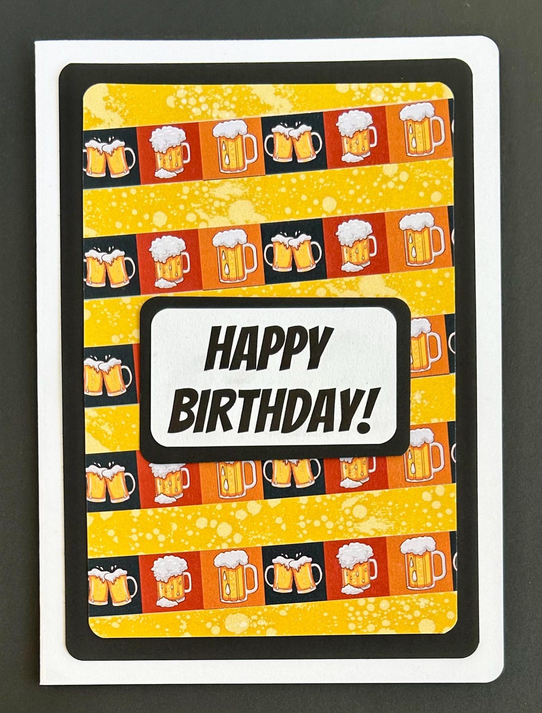 Beer Happy Birthday Card, Birthday Beer Card, Beer Lover Birthday Card ...