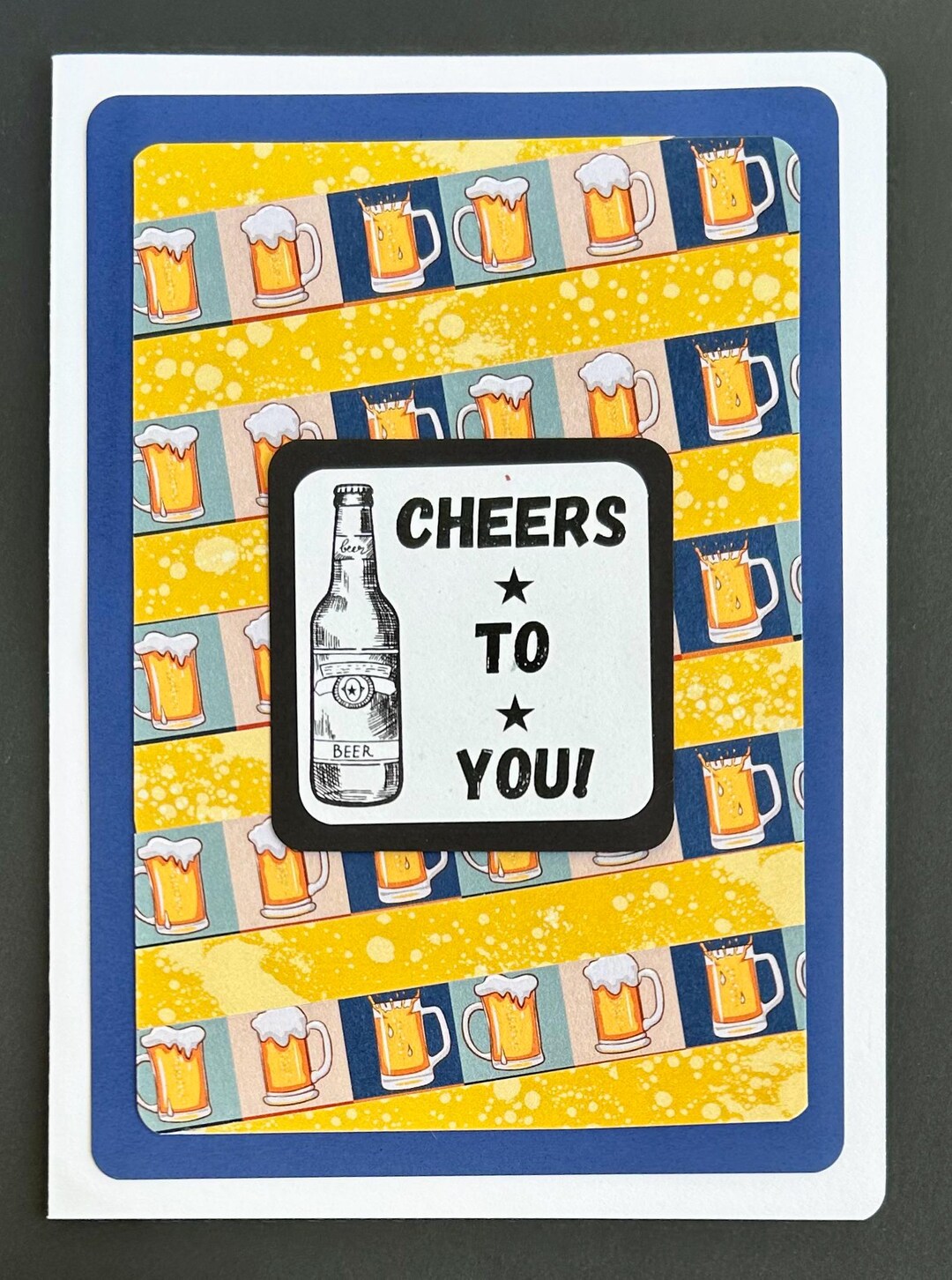 Cheers to You Beer Greeting Card, Beer Lover Card, Beer Congratulations ...