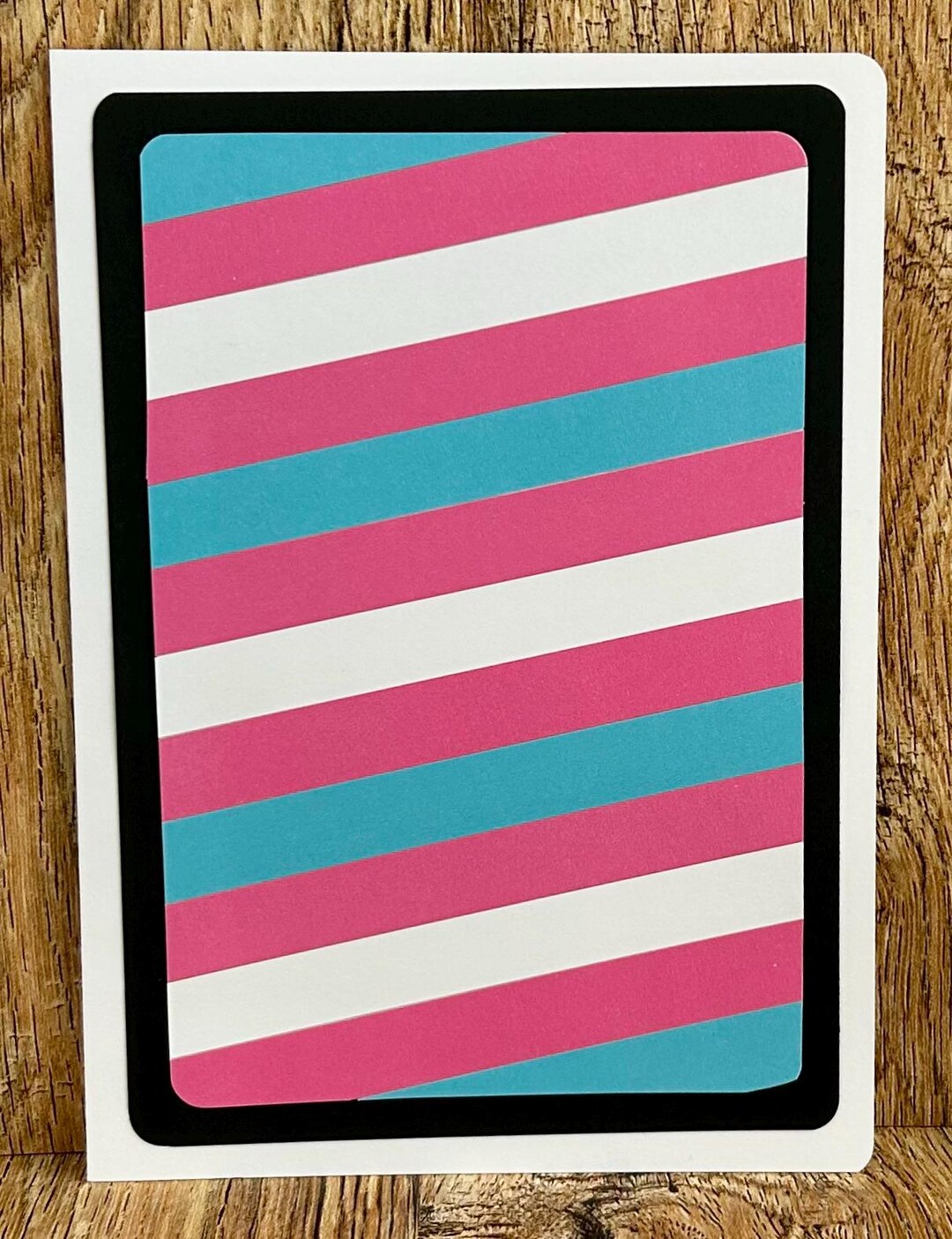 Transgender Pride Flag Colors Card, Transgender Card, Trans Card, Trans ...
