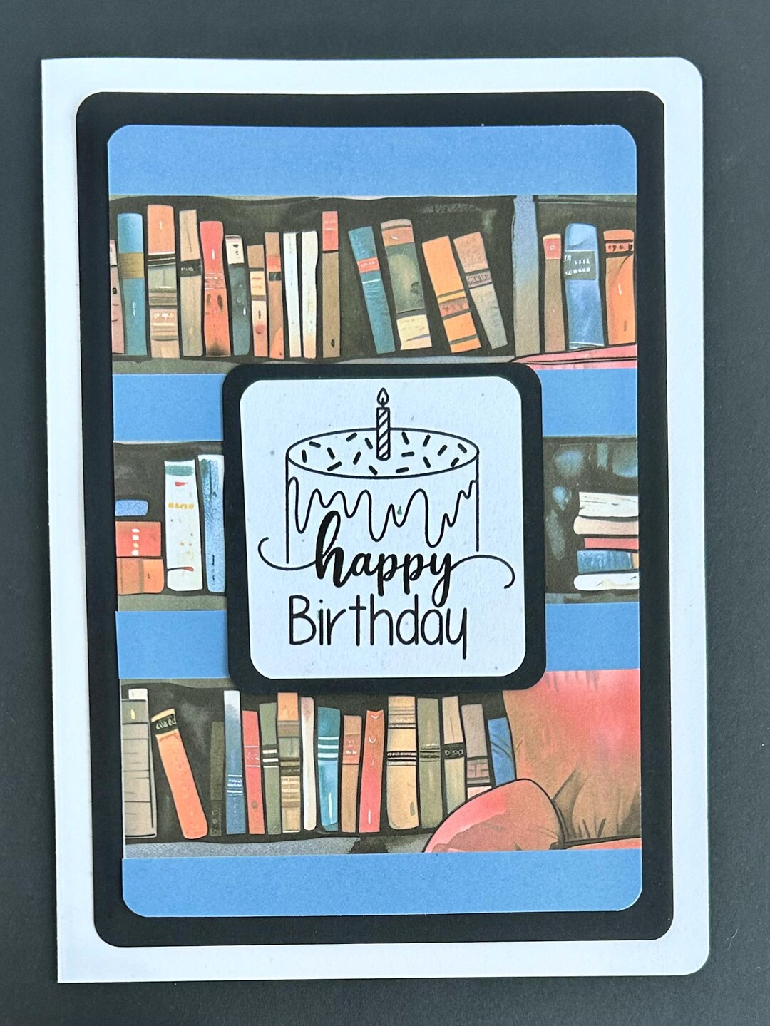 Happy Birthday Book Card, Birthday Book Lovers Card, Birthday Greeting ...