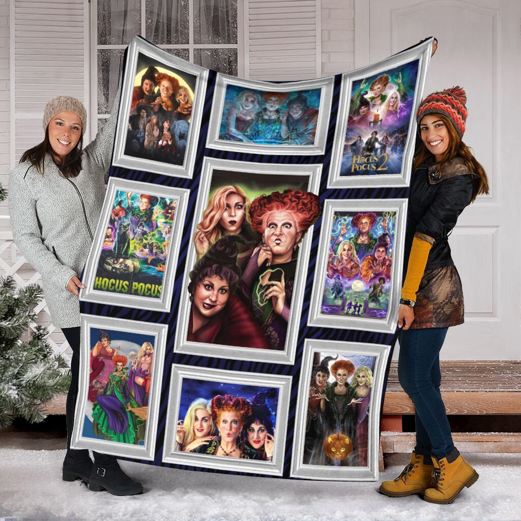 Hocus Pocus Fleece Blanket, Sanderson Sister, Hocus Pocus Movie Blanket ...