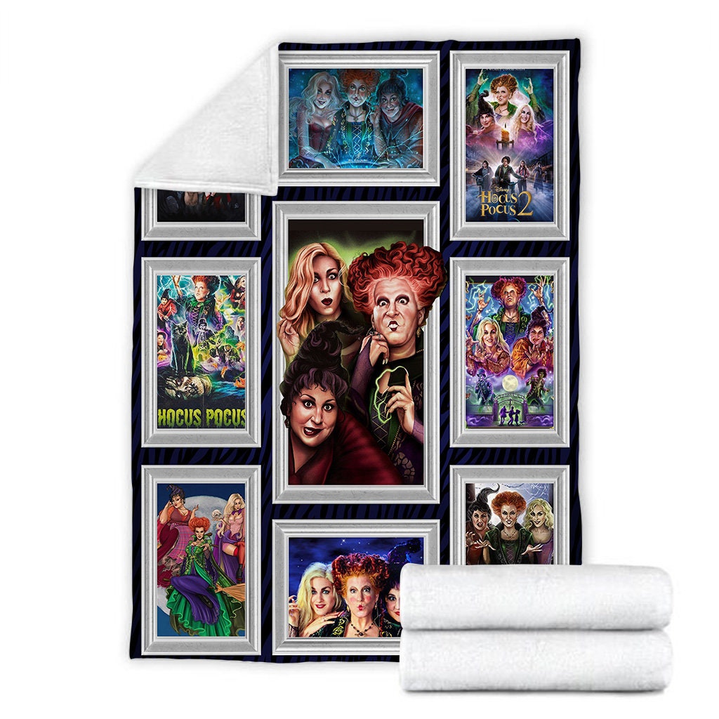 Hocus Pocus Fleece Blanket, Sanderson Sister, Hocus Pocus Movie Blanket ...