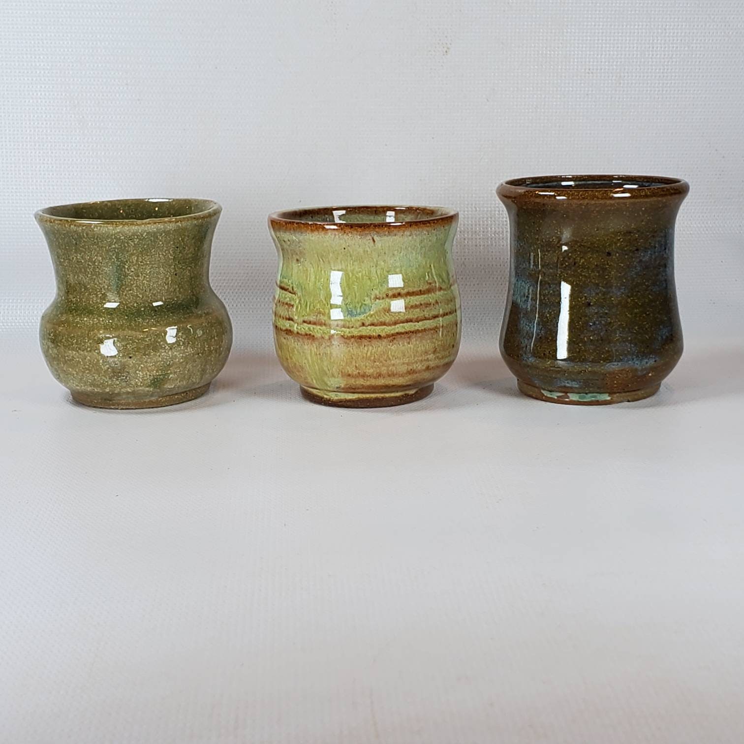 Trio of mini vessels in stoneware pottery Home Décor Home & Living ...