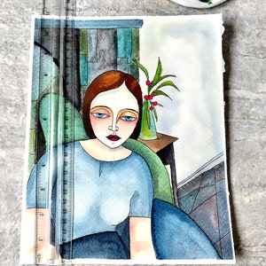 Chloe With Morning Sickness, Not A Print, Hand Painted Original ...