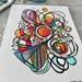 Circles and Loops Watercolor Painting, Not A Print, Circles Hand ...