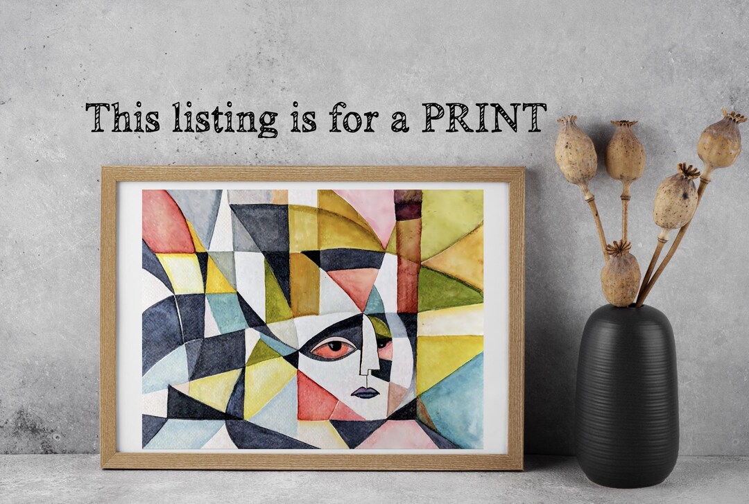 Abstract Watercolor Print: Mid-century Modern Art (10x8 to 48x36) - Etsy