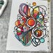 Circles and Loops Watercolor Painting, Not A Print, Circles Hand ...