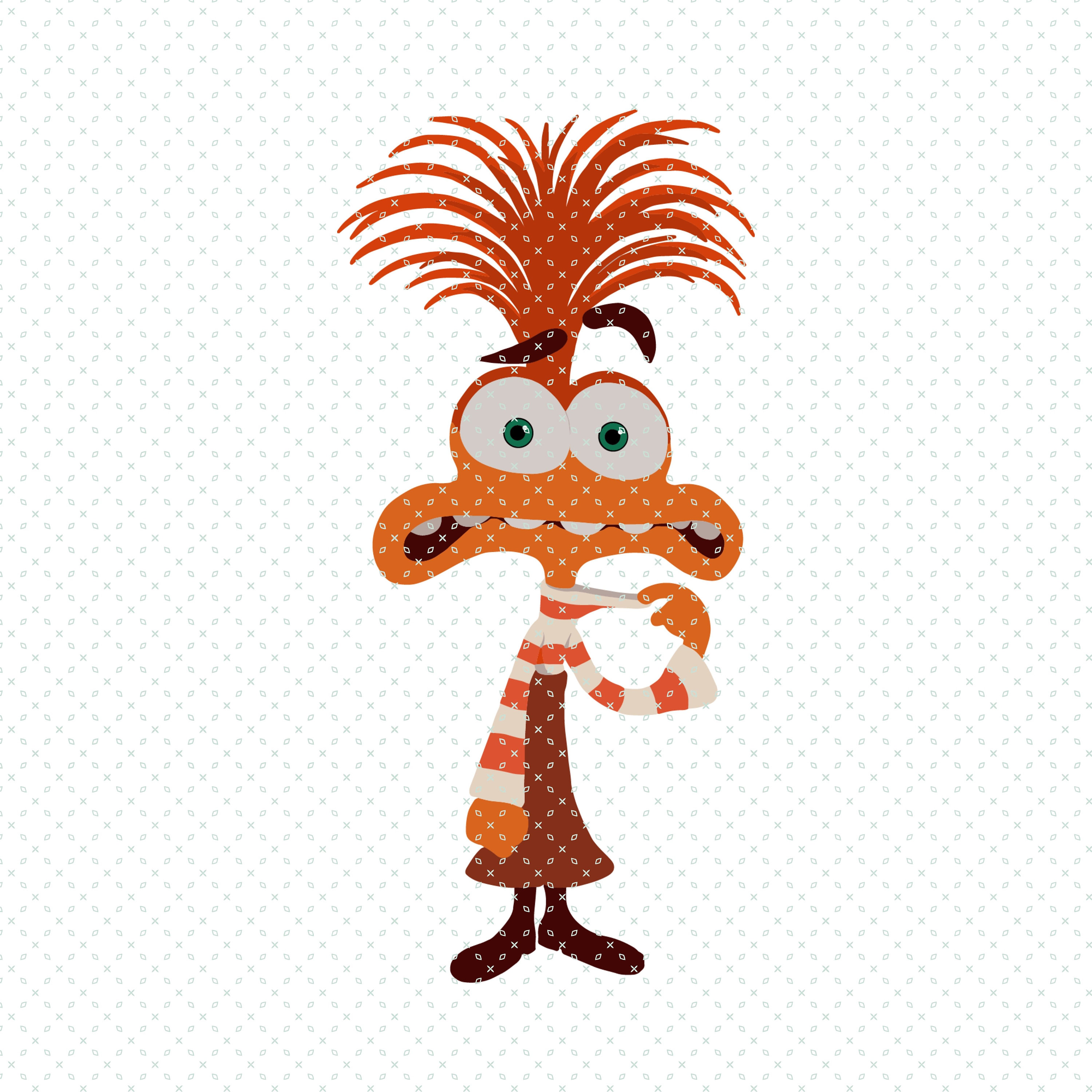 Inside Out 2 PNG SVG, Inside Out 2 Anger, Joy, Disgust, Sadness, Fear ...