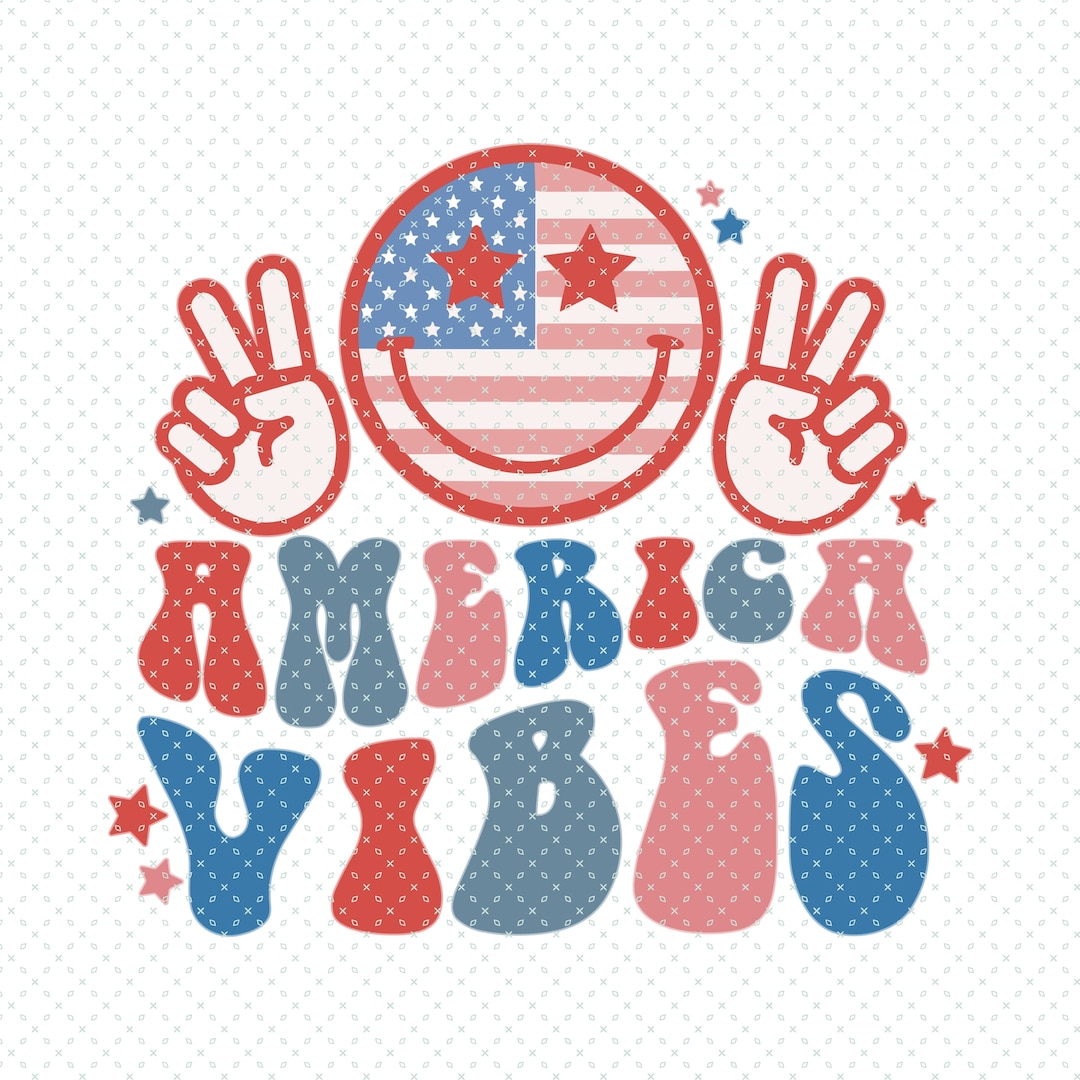 Retro America Vibes Svg, America Vibes Sublimation, America Png, 4th of ...