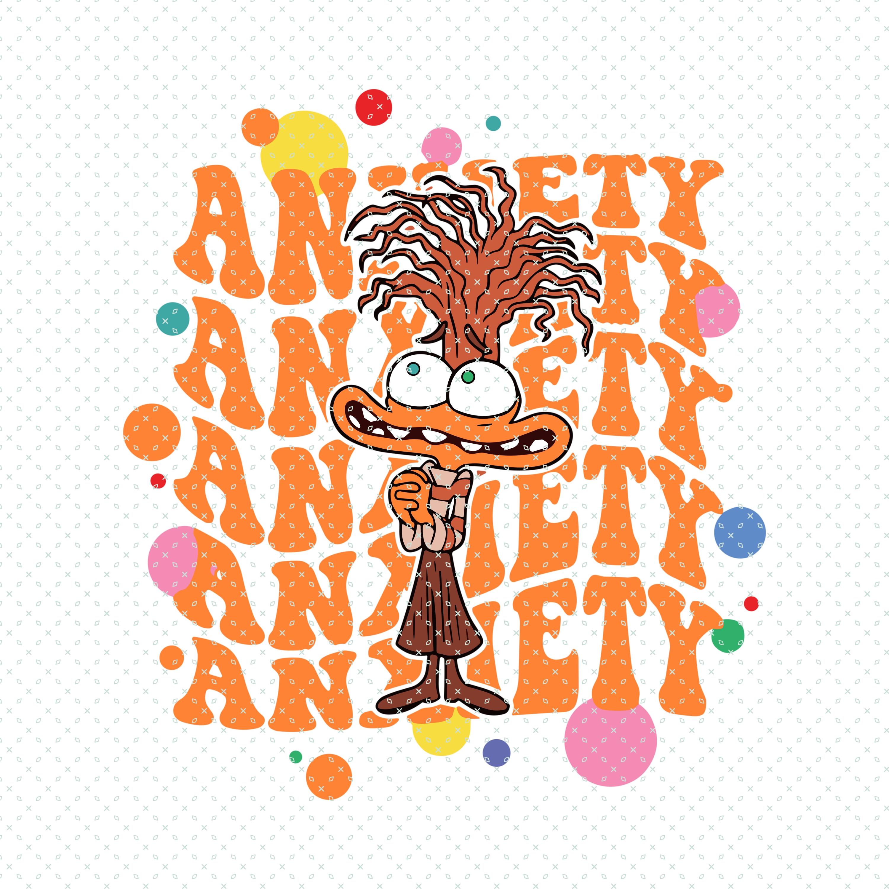 Inside Out 2 PNG SVG, Inside Out 2 Anger, Joy, Disgust, Sadness, Fear ...