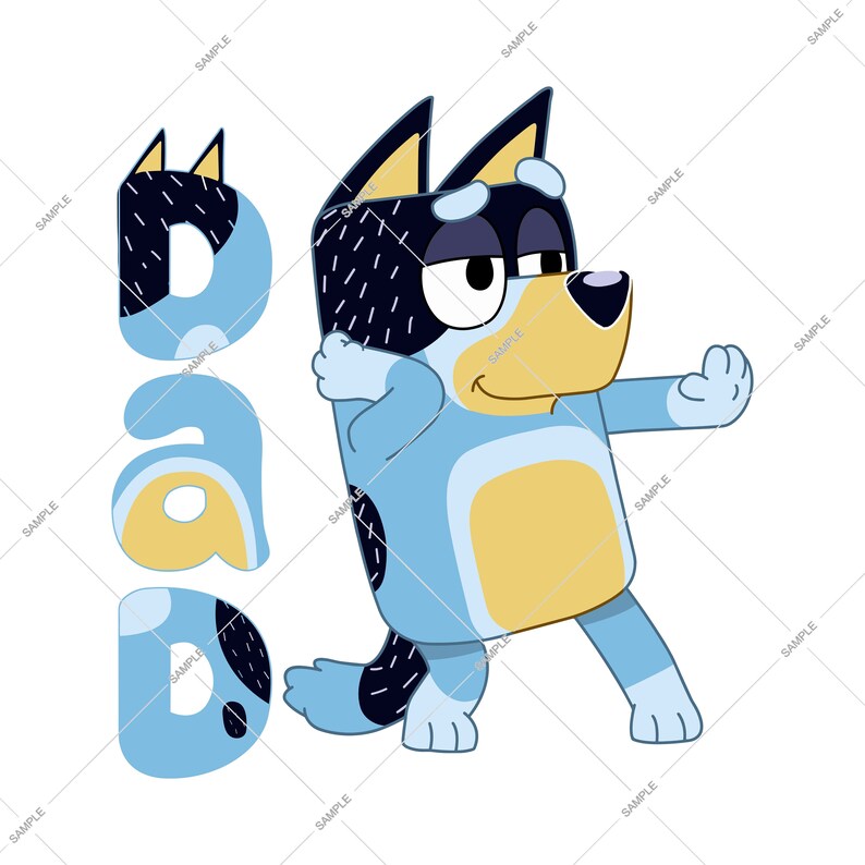 Bluey Dad PNG, Military Dad PNG, Bluey My Dad is Awesome Png, Father's ...