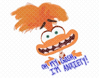 Inside Out 2 PNG SVG, Inside Out 2 Anger, Joy, Disgust, Sadness, Fear ...