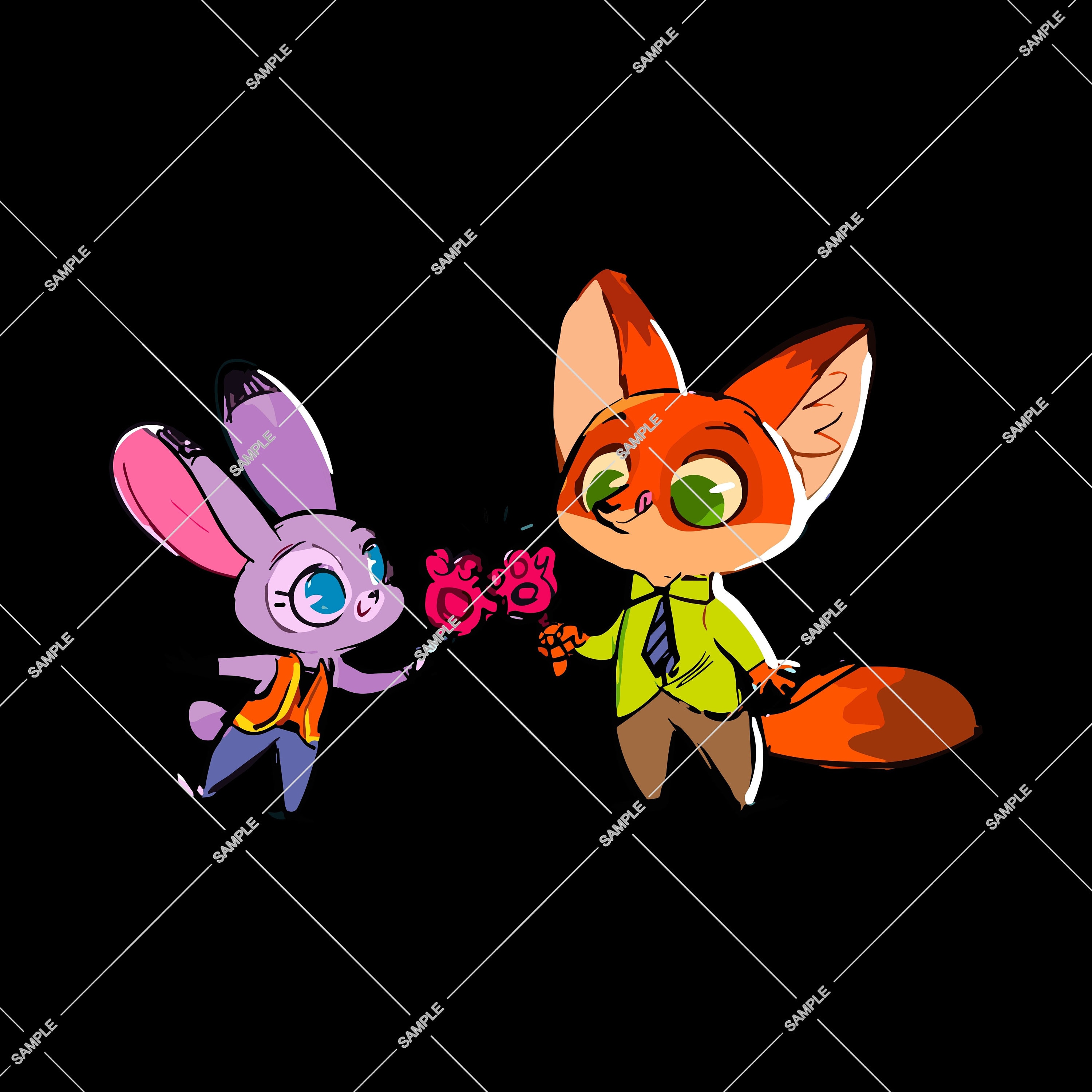Zootopia, Zootopia Ice Cream, Judy and Nick Svg, Zootopia Svg, Family ...