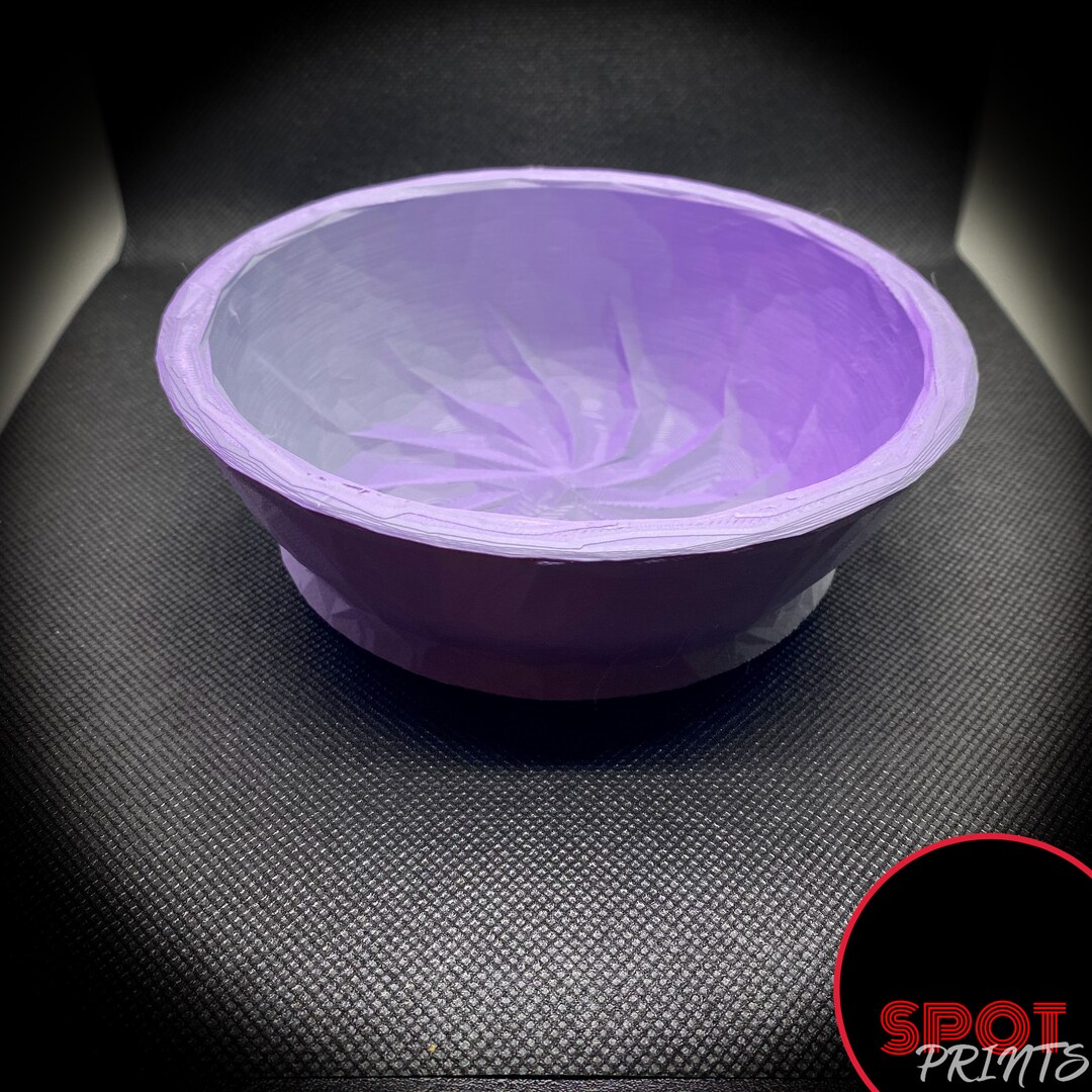 3d Printed Shave Bowl - the Rusticated Purple Fog (purple, Grey) - Etsy