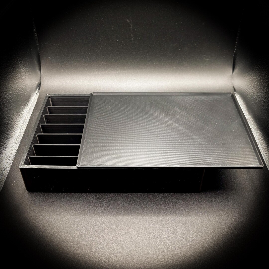 7-day Straight Razor Case – Stackable PETG Storage With Sliding Door ...