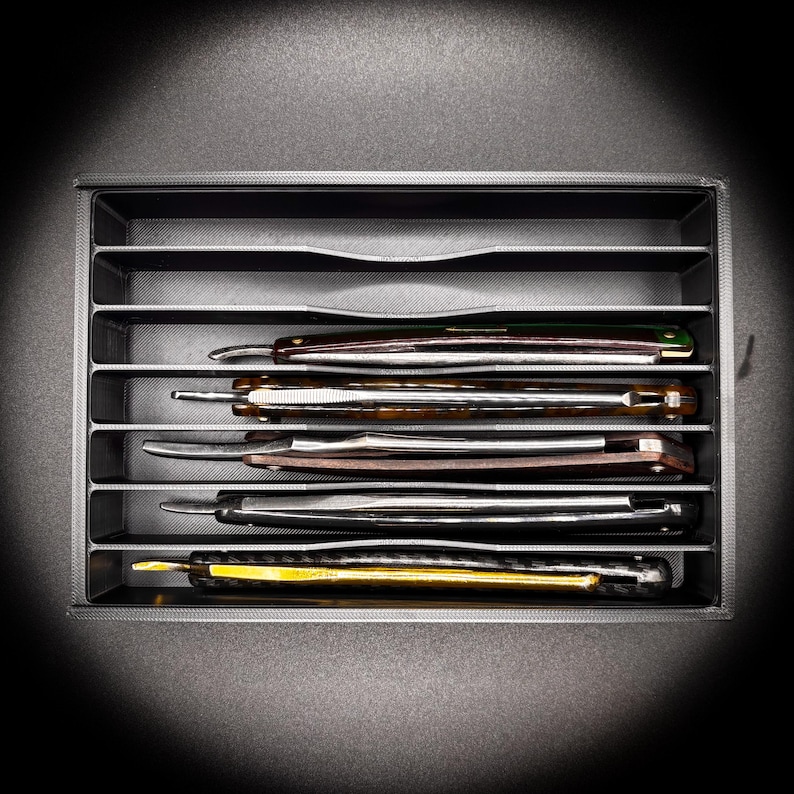 7-day Straight Razor Case Copper Edition – PETG Storage With Sliding ...