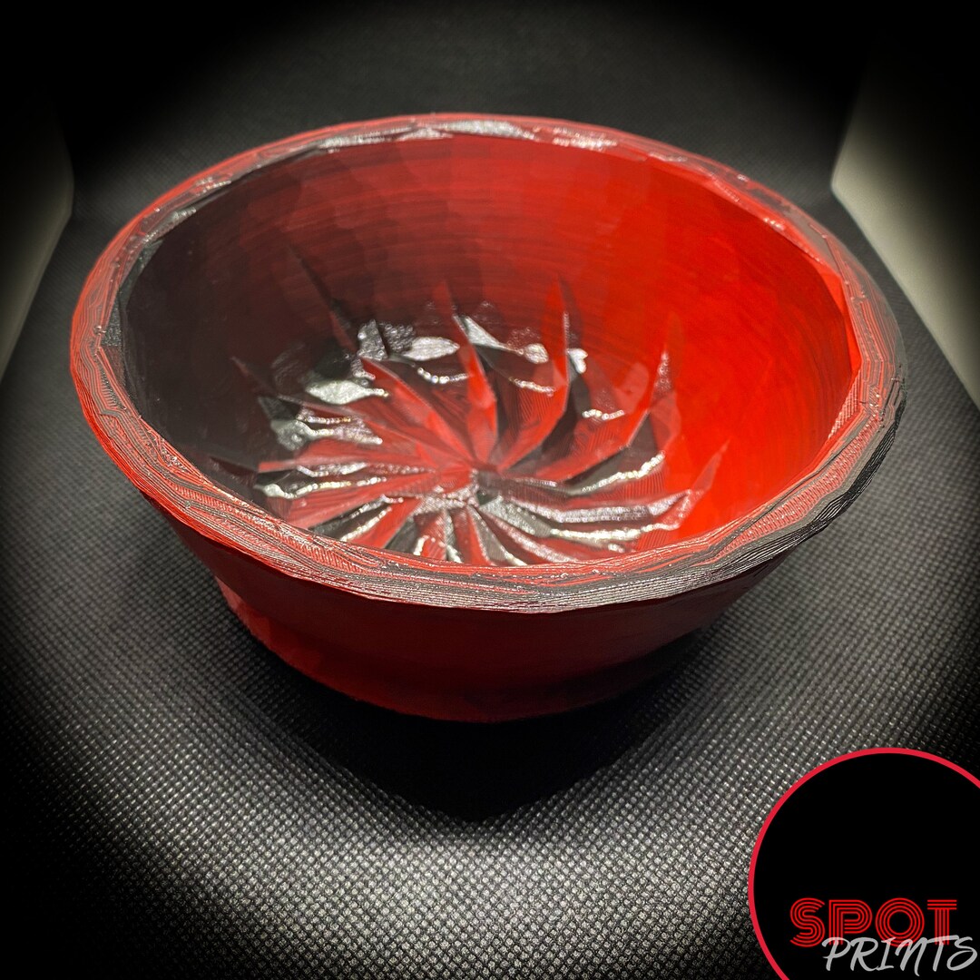 3d Printed Shave Bowl - the Rusticated Crimson Shadow - Etsy