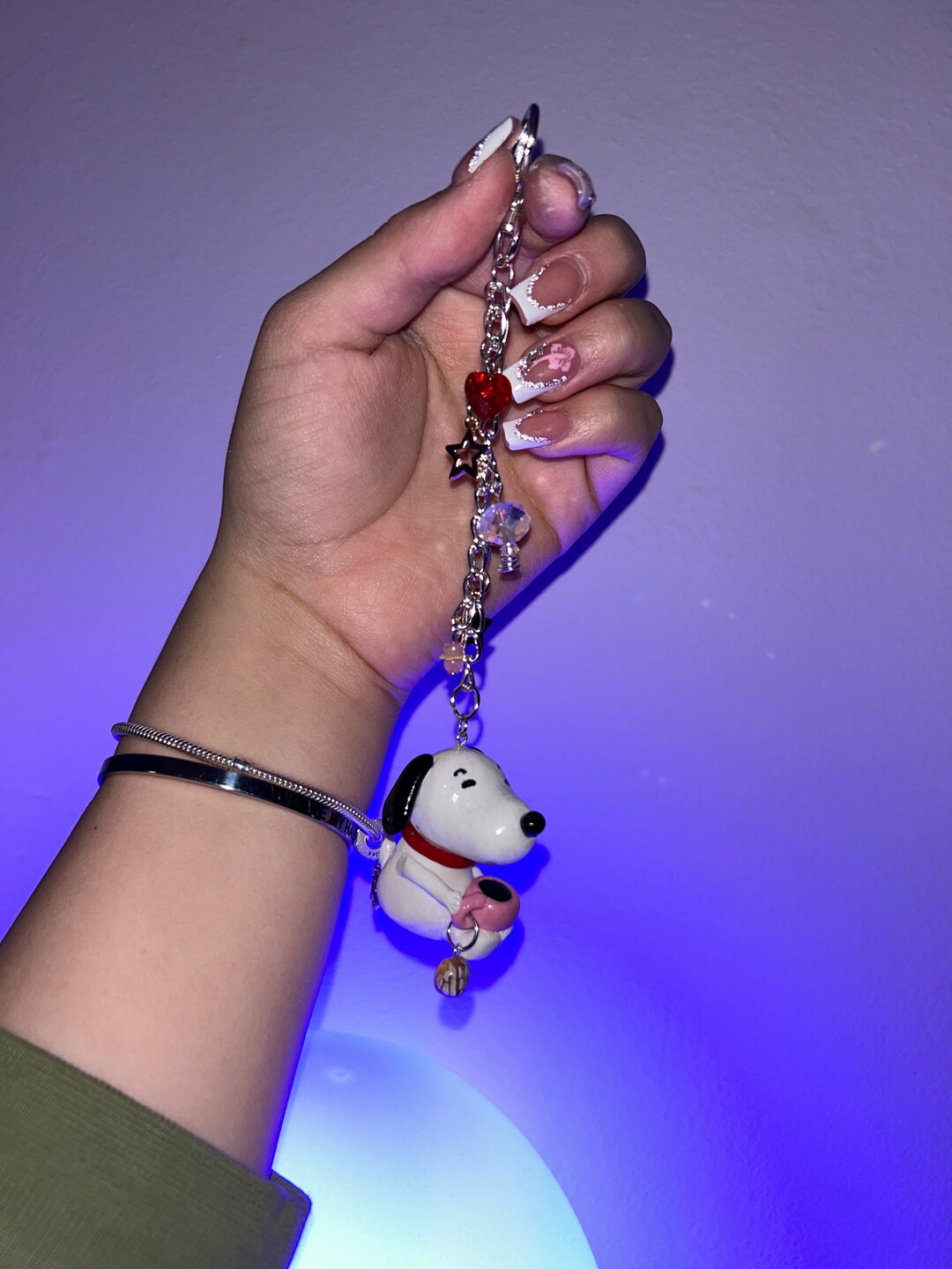 Snoopy Keychain - Etsy