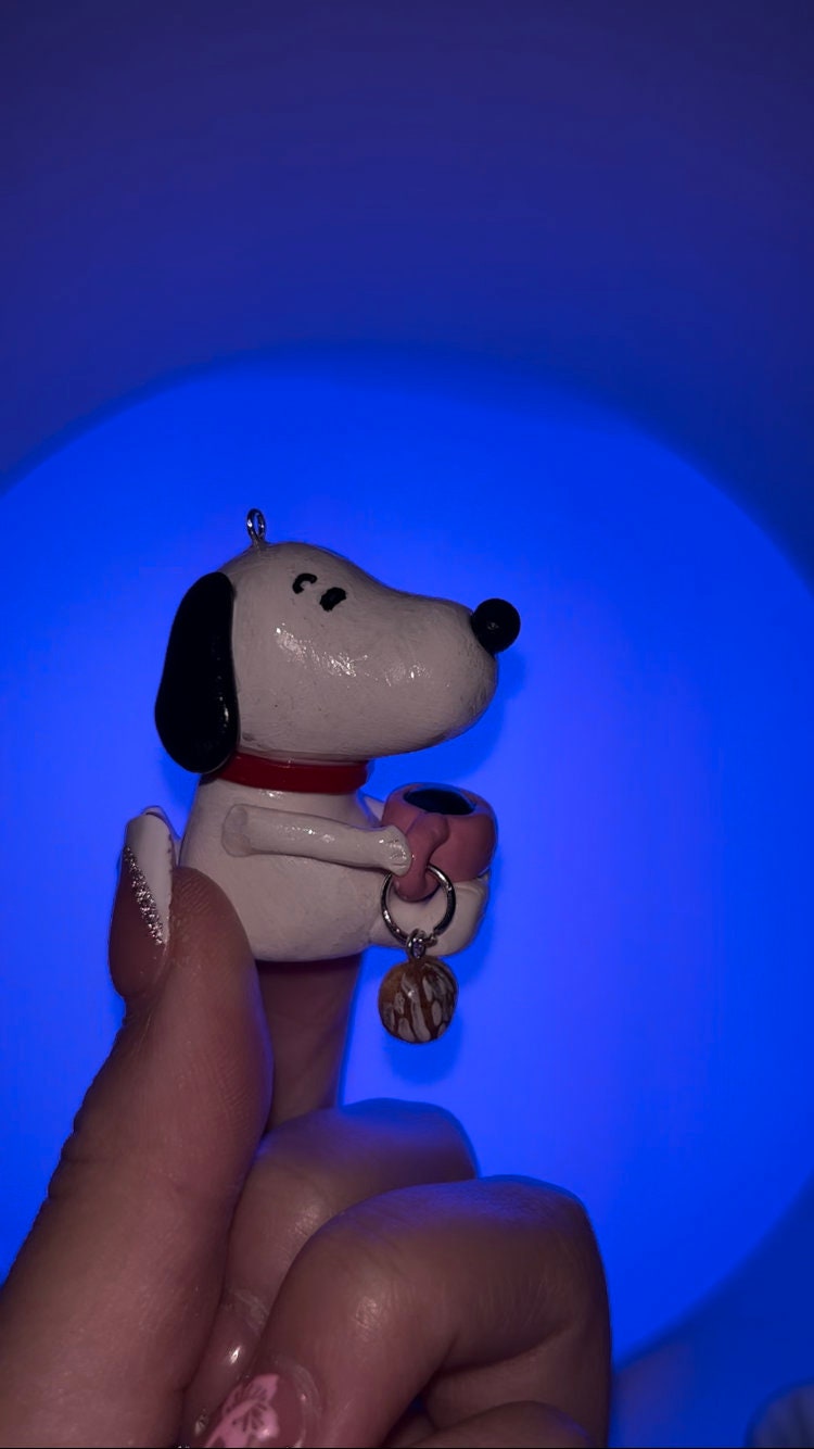 Snoopy Keychain - Etsy