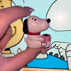 Snoopy Keychain - Etsy
