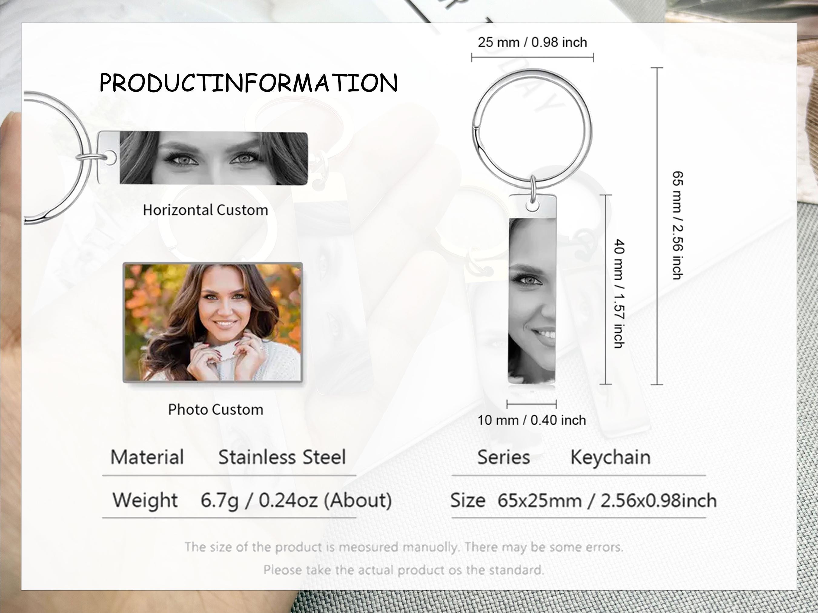 Custom Eyes Photo Keychain, Personalized Human Eyes Keychain ...
