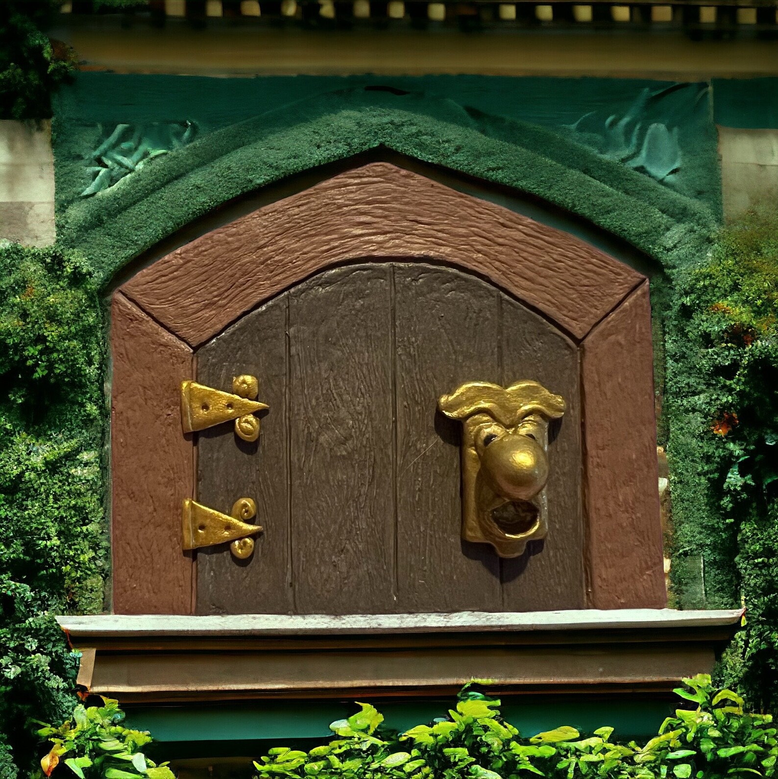 Alice in Wonderland Fairy Door With 3D Hand Sculpted and Hand Painted ...
