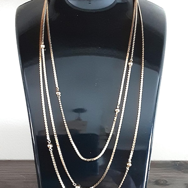 Monet 3 Strand Necklace - Etsy