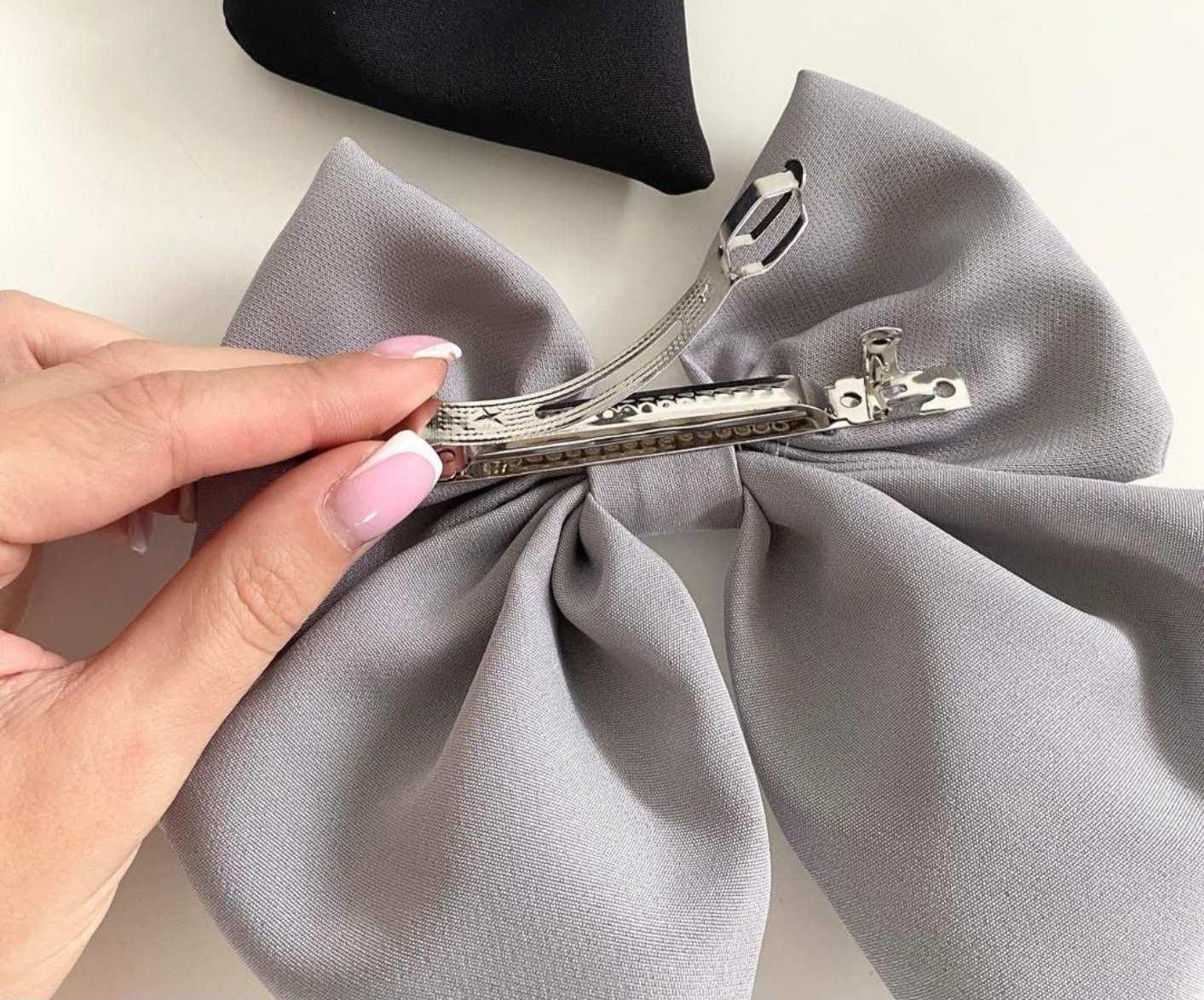Brigitte Bardot Hair Bow, Barrette Clip With Bow, Floppy Bow Hair Clip ...