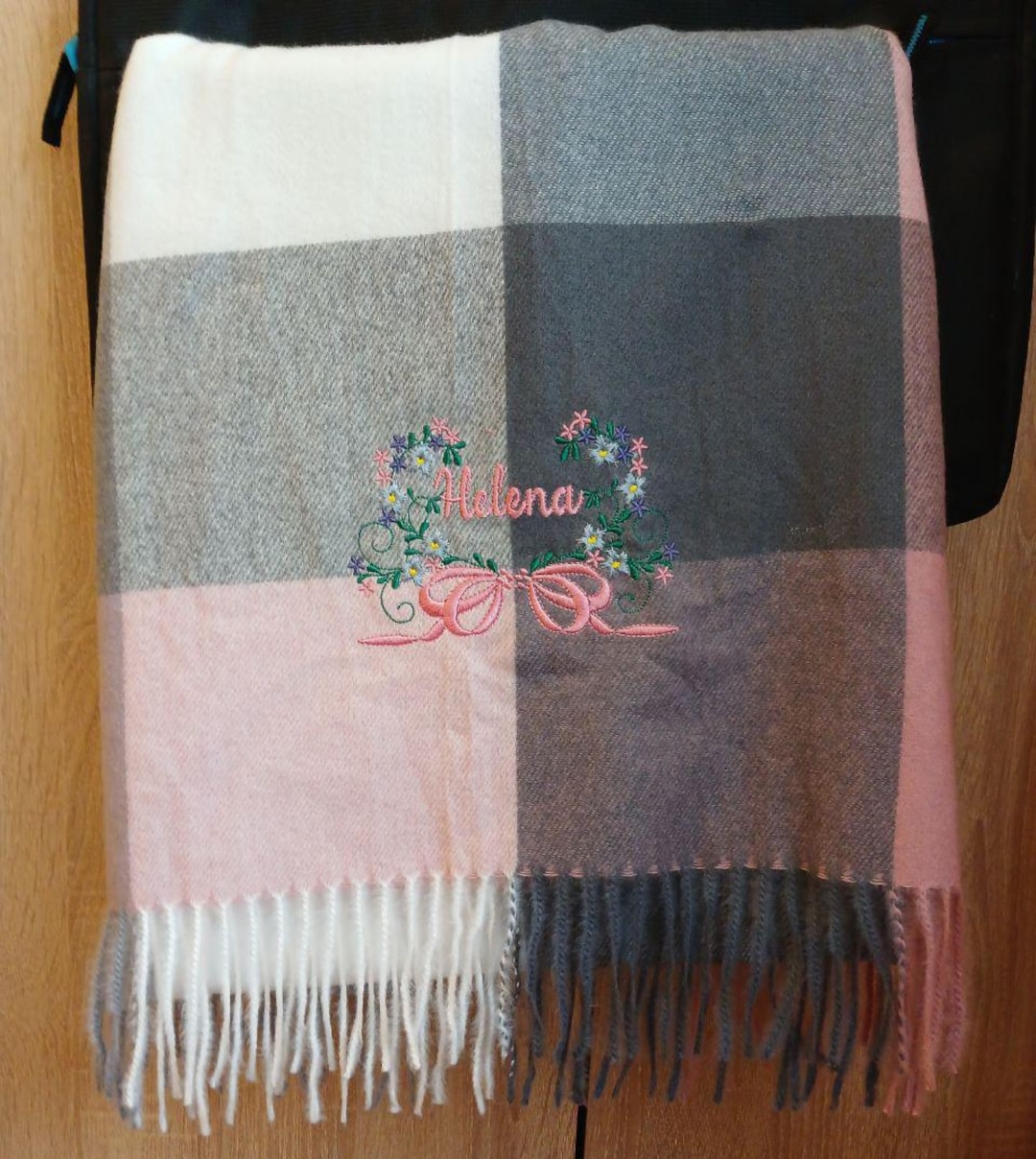 Personalised Scarf, Embroidered Scarf, Womens Scarf With Name, Scarf ...