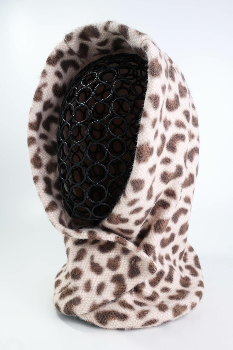 Balaclava Snood Women, Balaclava Button, Knit Balaclava Scarf, Boucle ...