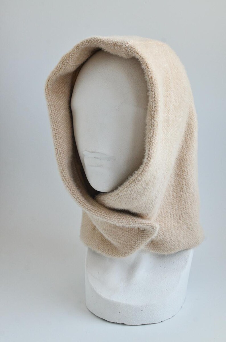 Balaclava Snood Women, Balaclava Button, Knit Balaclava Scarf, Boucle ...