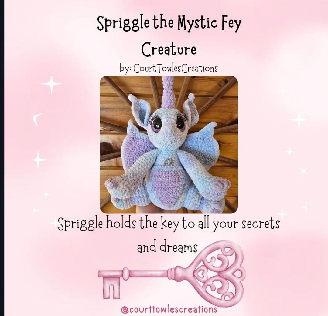Spriggle the Mystic Fey Creature Crochet Pattern - Etsy