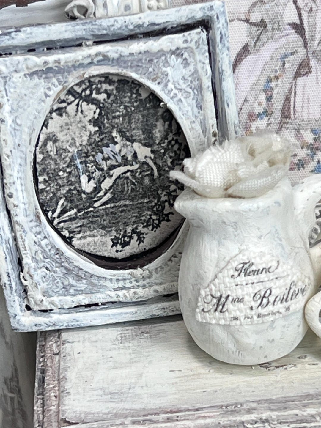 Dollhouse Flowers, 1:12 Vase, Dollhouse Pottery, Miniature Pottery ...