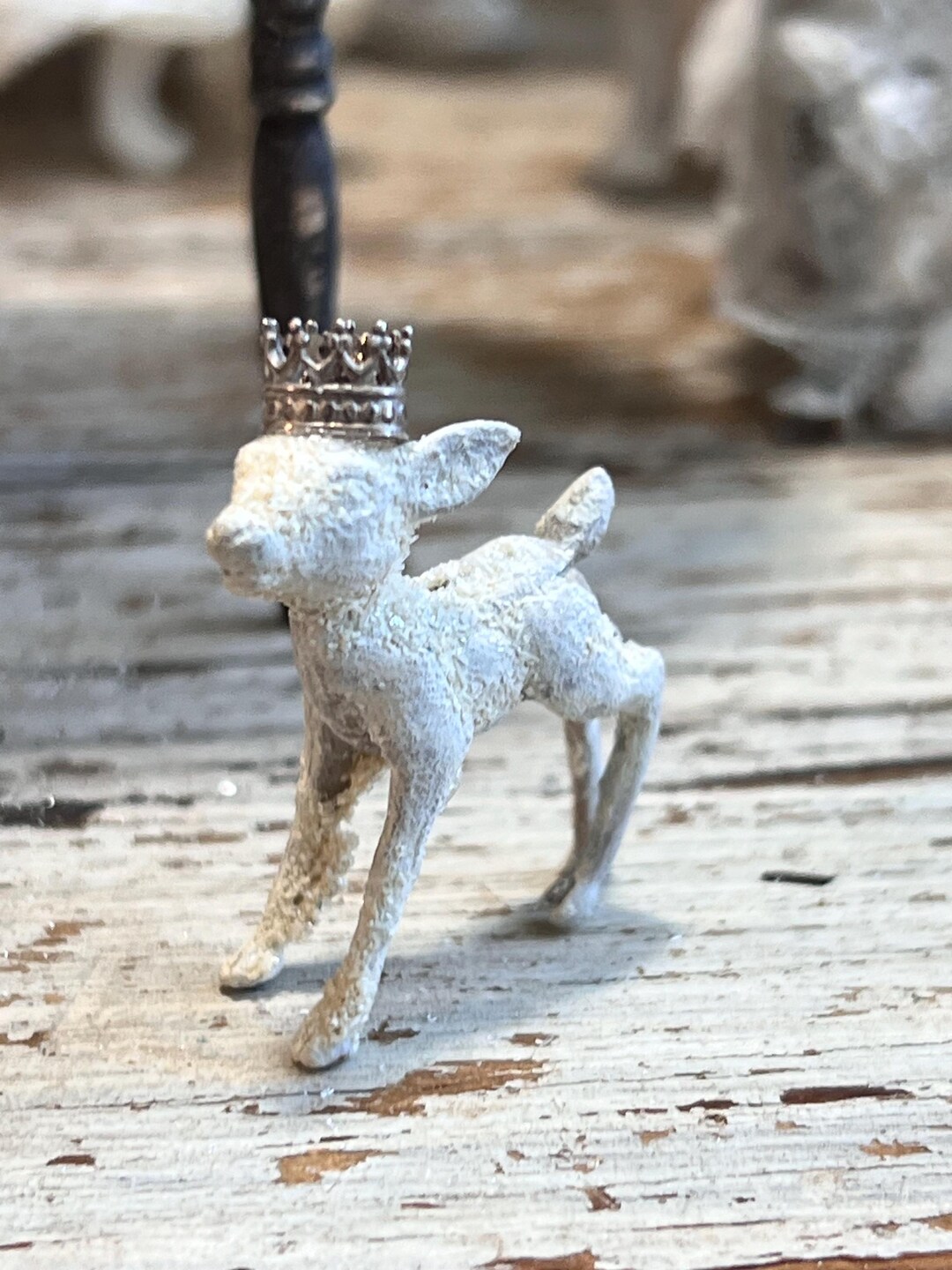 Miniature Original Art , Dollhouse Fawn Statue, Dollhouse Art Fawn ...