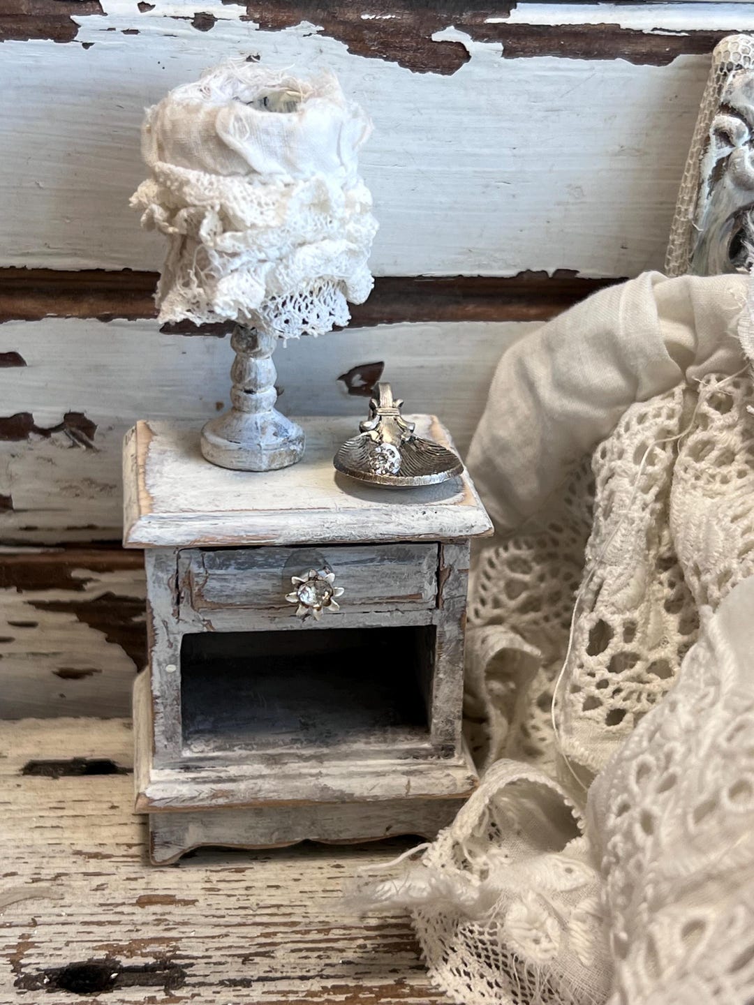 Miniature Side Table, Dollhouse Table, Vintage Dollhouse Table ...